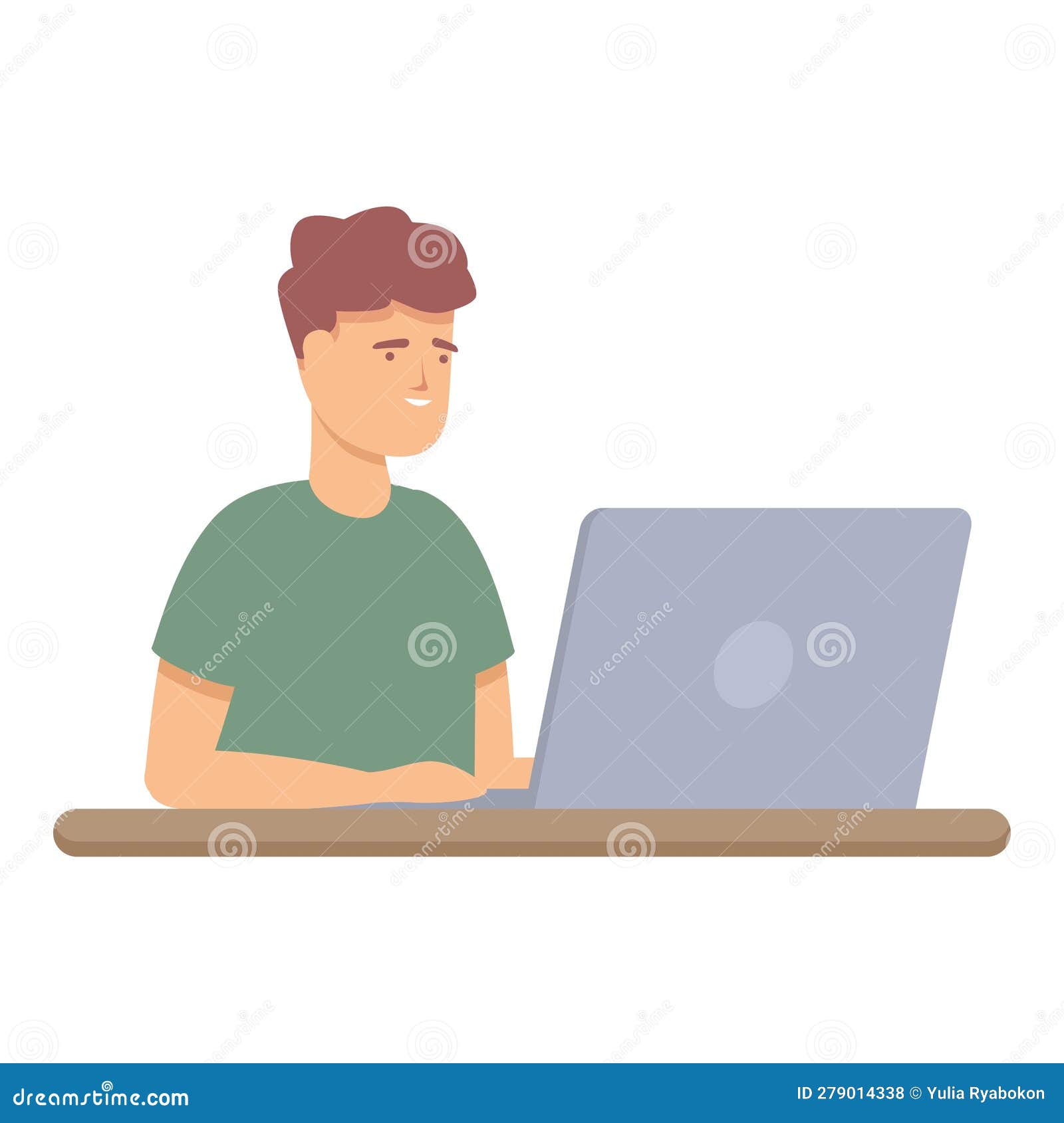 Digital Coding Icon Cartoon Vector. Children Class Stock Vector ...