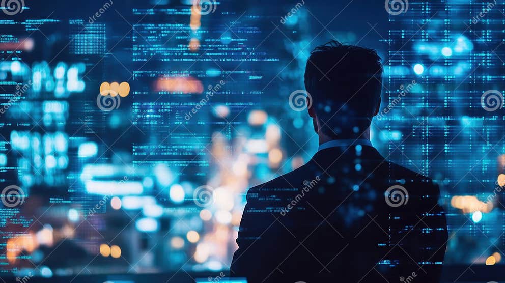 Digital Collaboration Tools for Secure Remote Work Stock Illustration ...