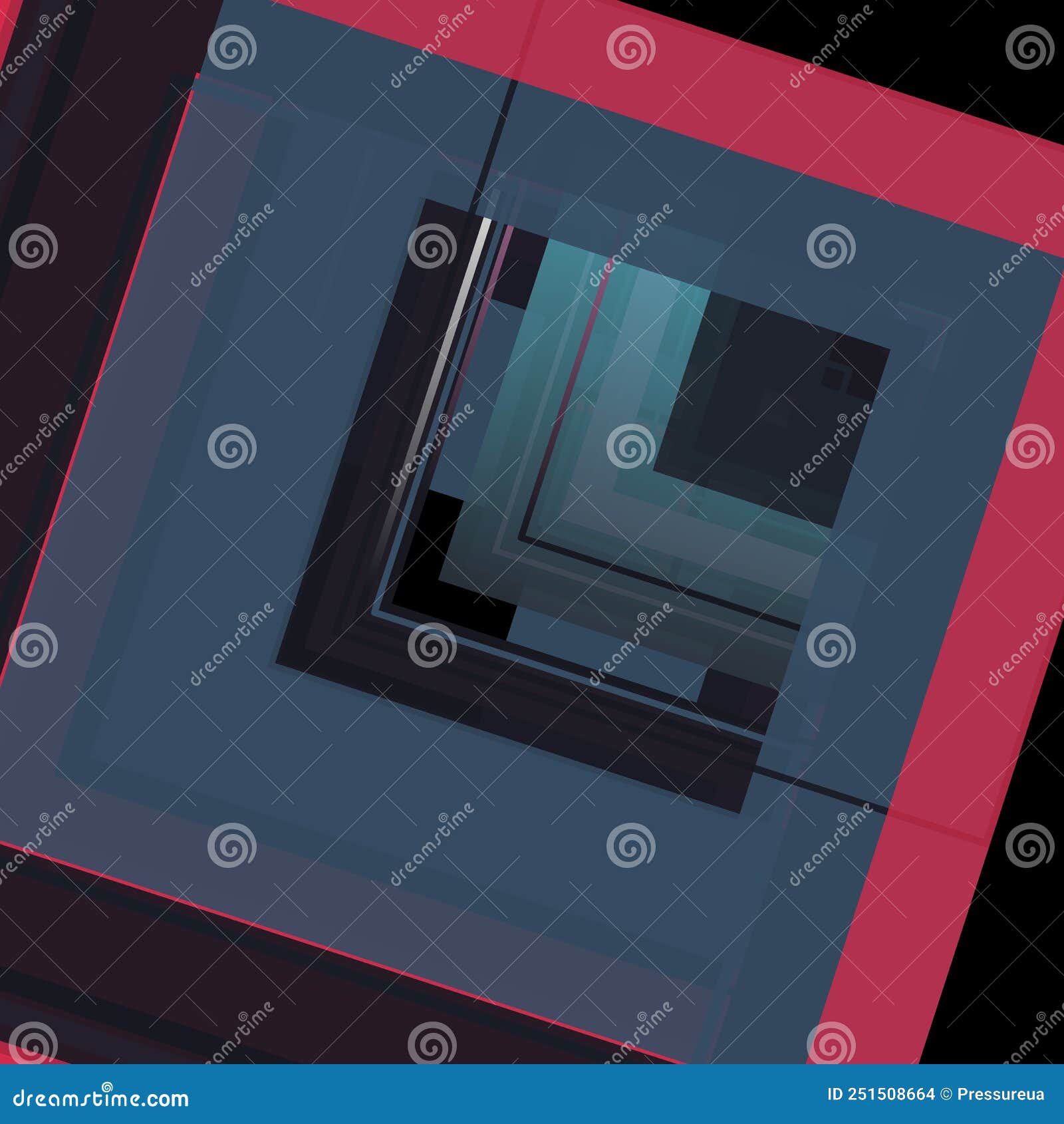 Digital Collage Graphics Pattern Made with Generative Art Elements and ...