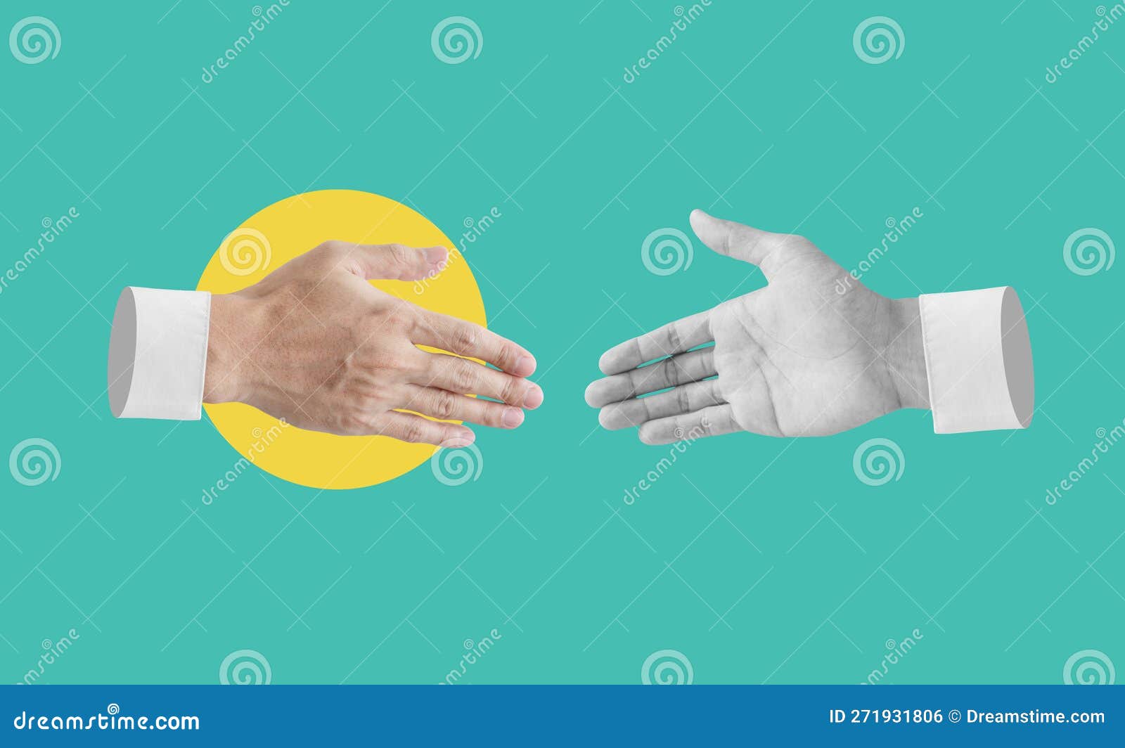 Digital Collage, Helping Hand, Business Corporate, Network and ...