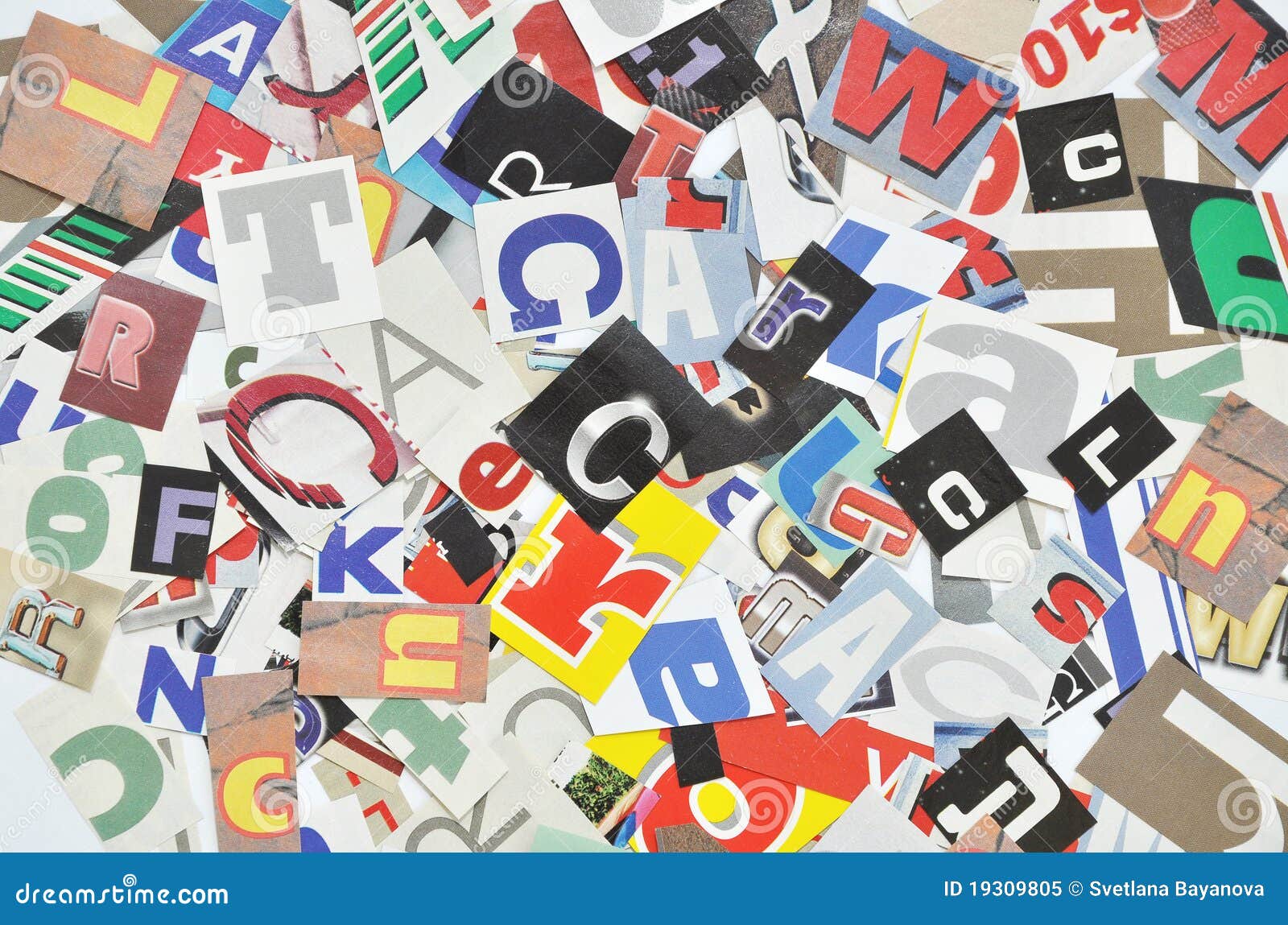 Digital Collage Made of Newspaper Clippings Stock Image - Image of ...