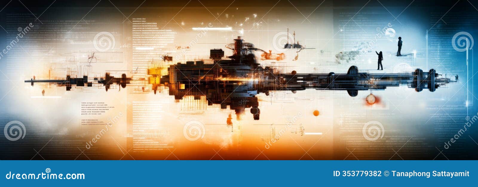 ASCII Art Style Illustration Of Planet Over Blue Background Royalty ...