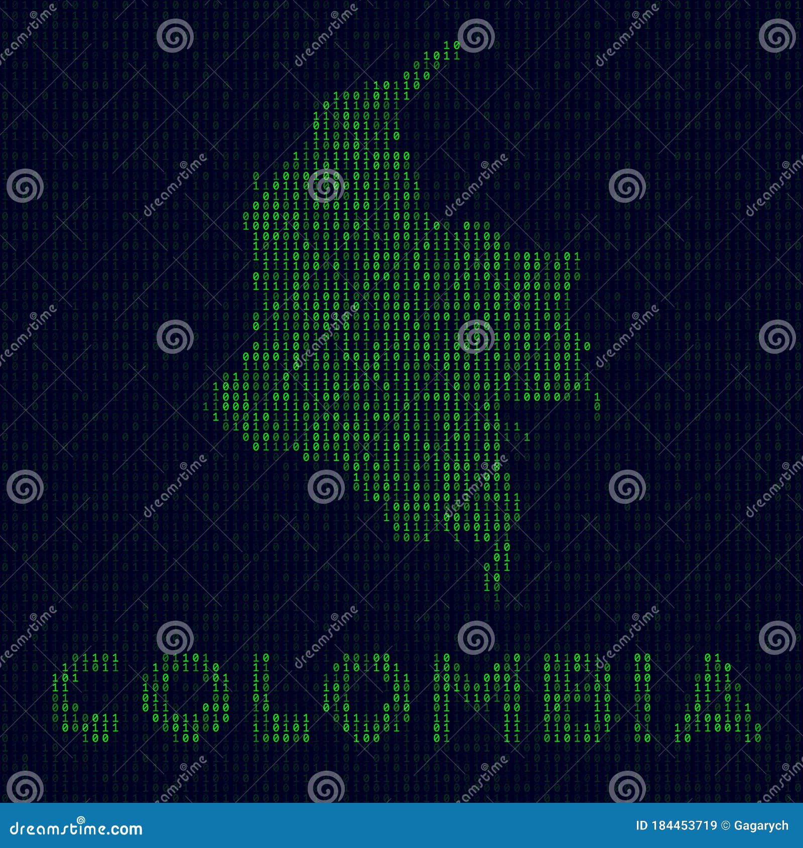 Digital Colombia logo. stock vector. Illustration of infograph - 184453719