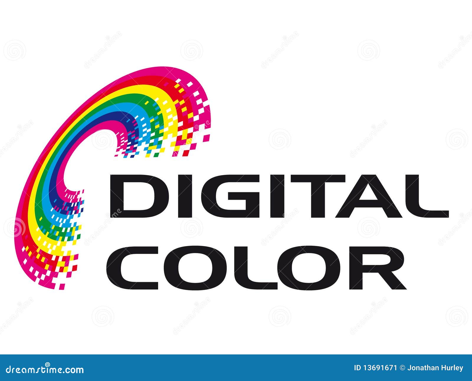 Digital Color stock vector. Illustration of icon, media - 13691671