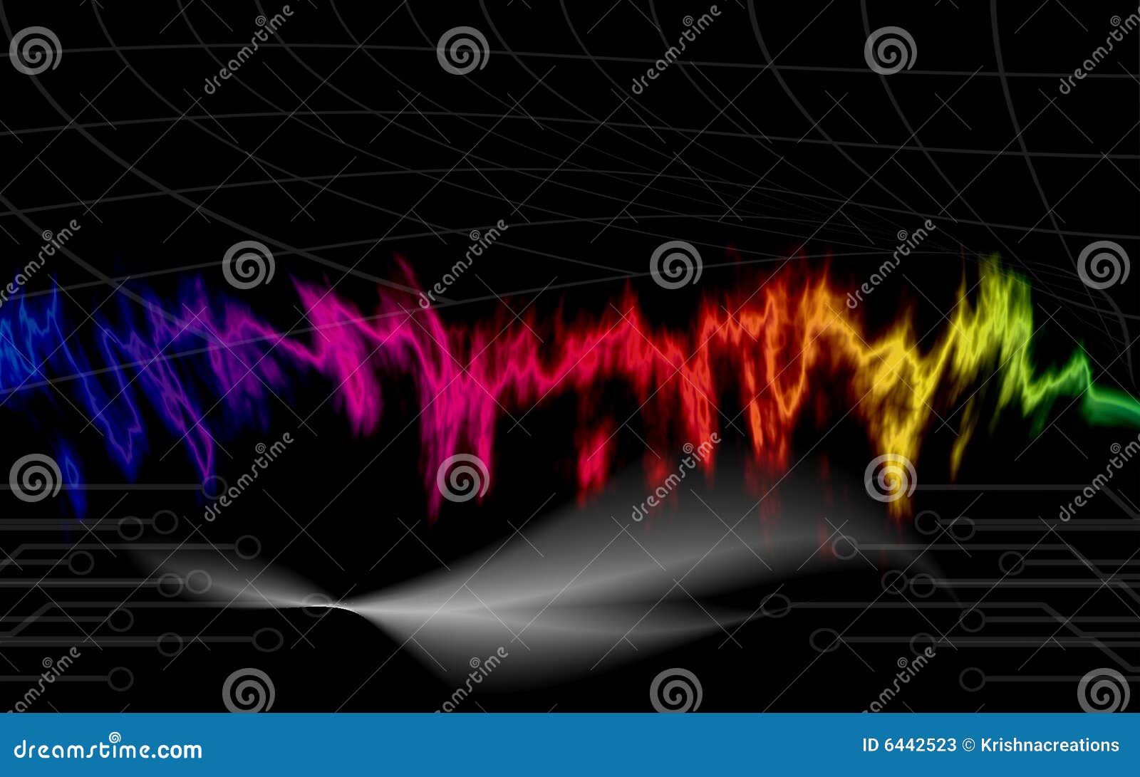 Digital Colour Effect Background Stock Illustration - Illustration of ...