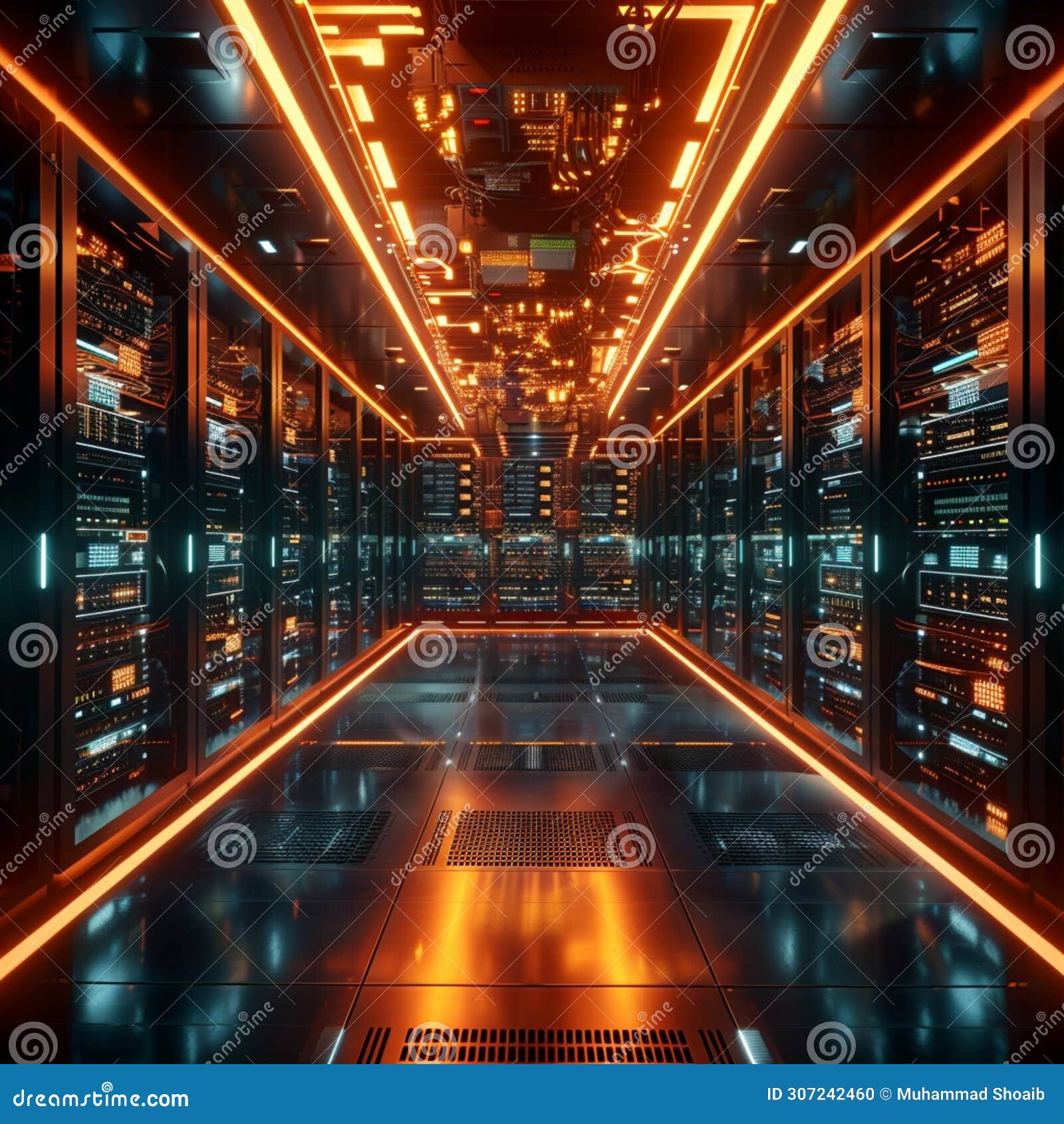 Digital Command Center 3D Rendering Showcases High Tech Server Room ... Digital Command Center 3D Rendering Showcases High Tech Server Room ...