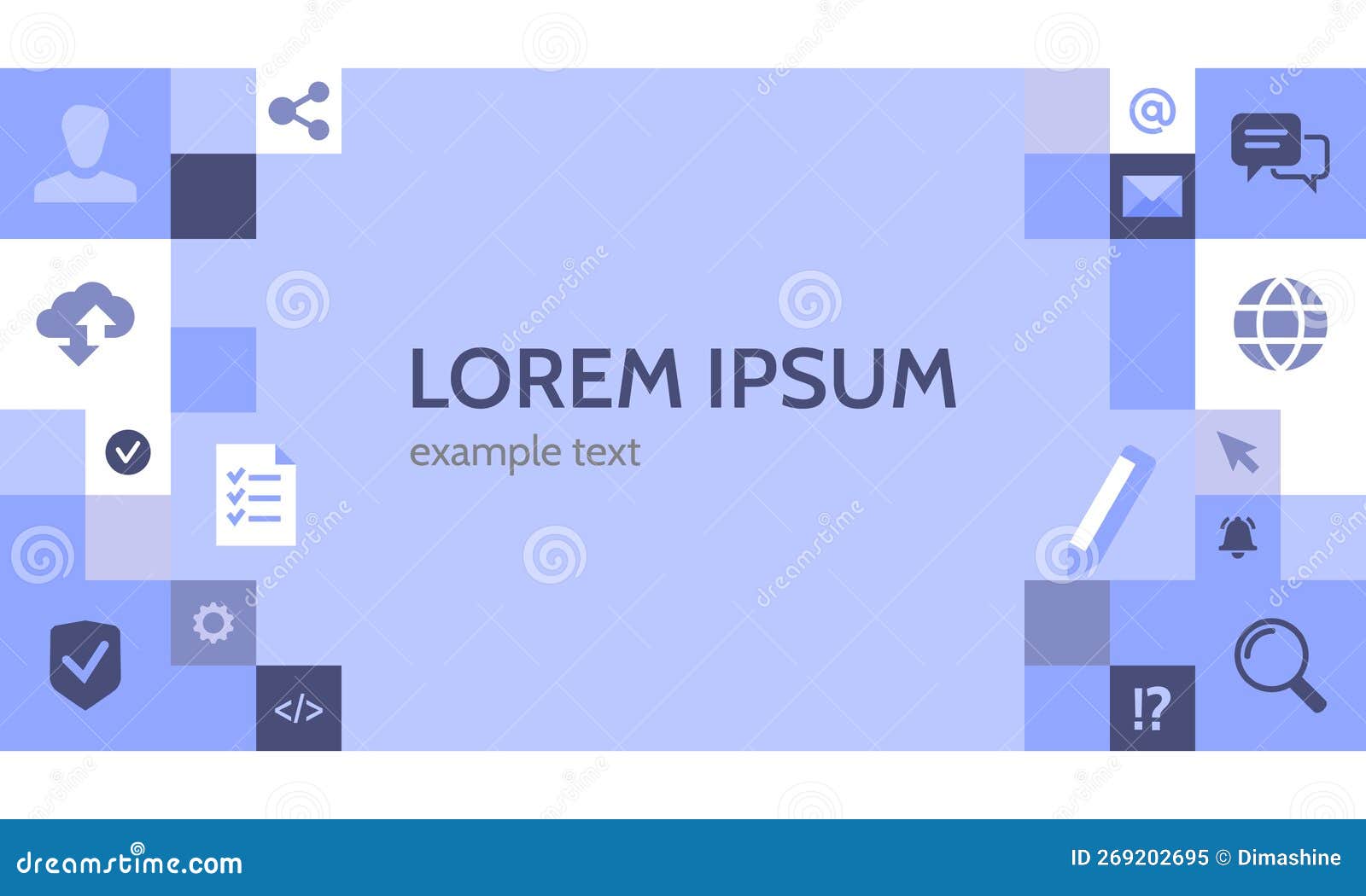 Digital Communication Design Concept, Web, Online Business Network ...