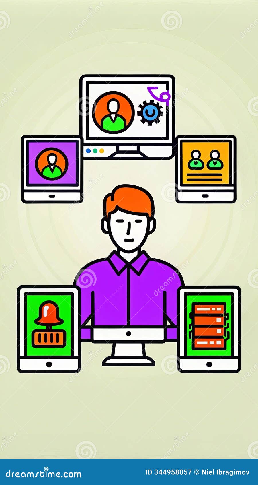 Digital Communication Network with Interactive Screens and User ...