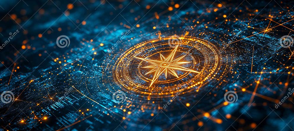 Digital Compass Guiding through Glowing Data, Navigation in Complex ...