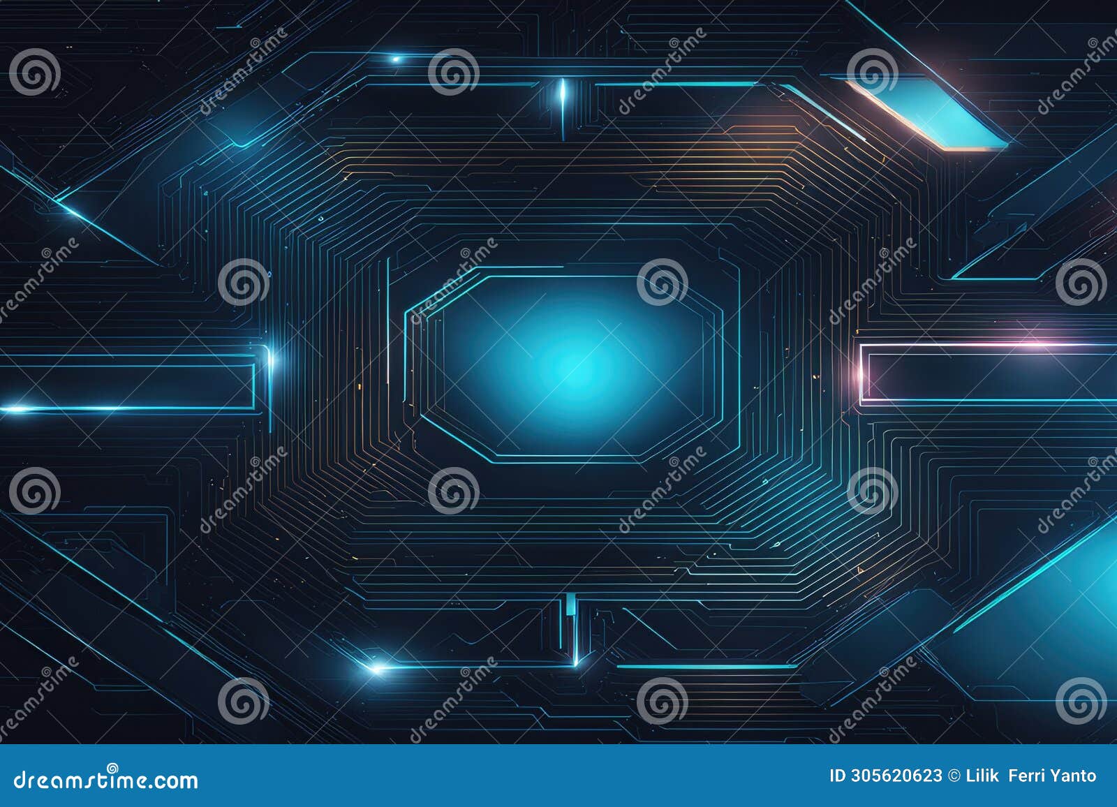 Digital Complexity Cyberspace with Abstract Tech Patterns Stock Image ...