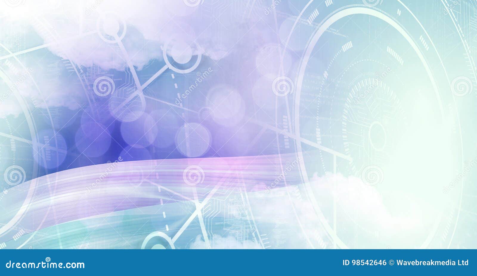 Abstract Transition with Interface Diagrams Stock Illustration ...