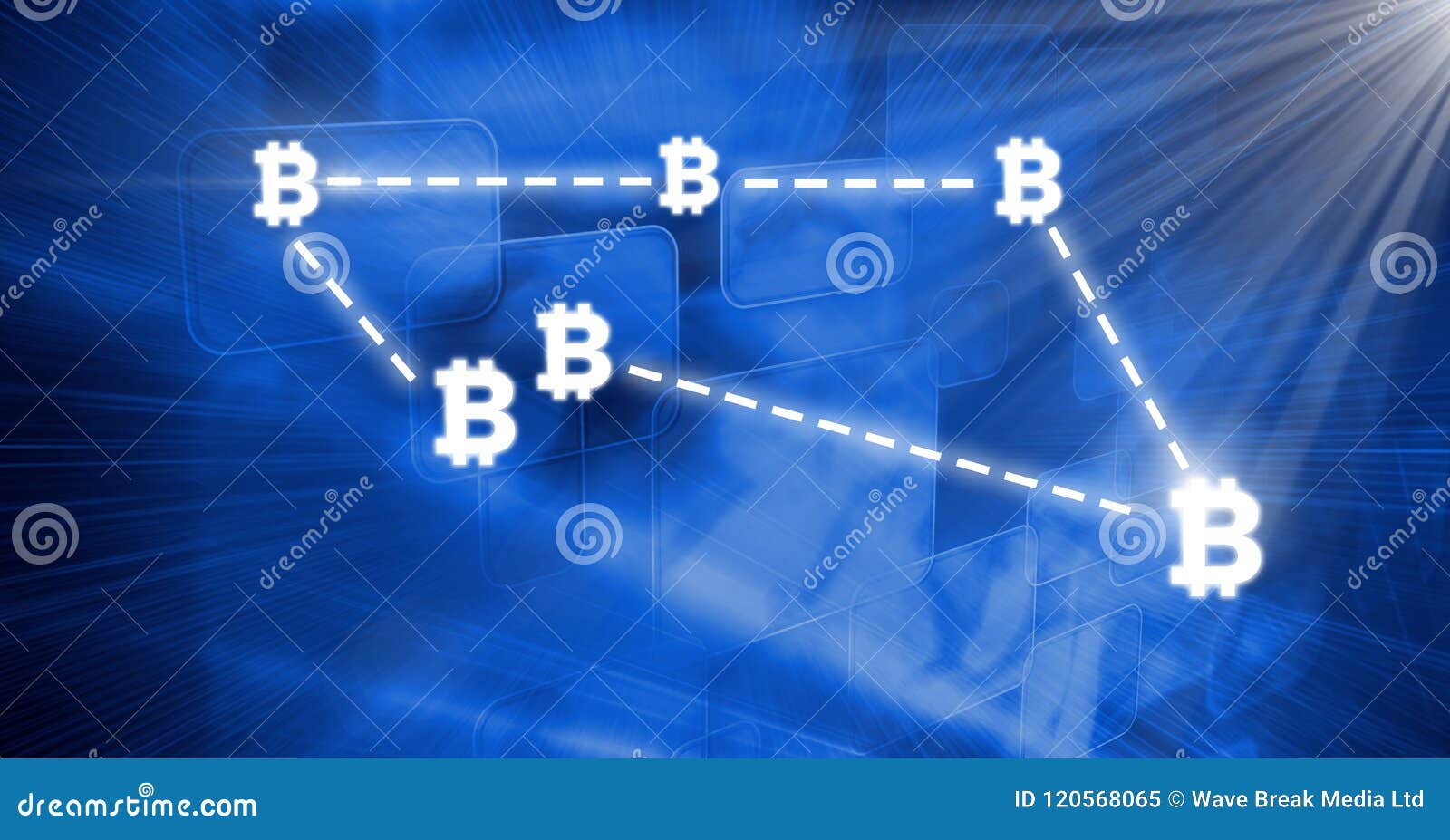 Bitcoin Technology Information Interface Stock Illustration ...