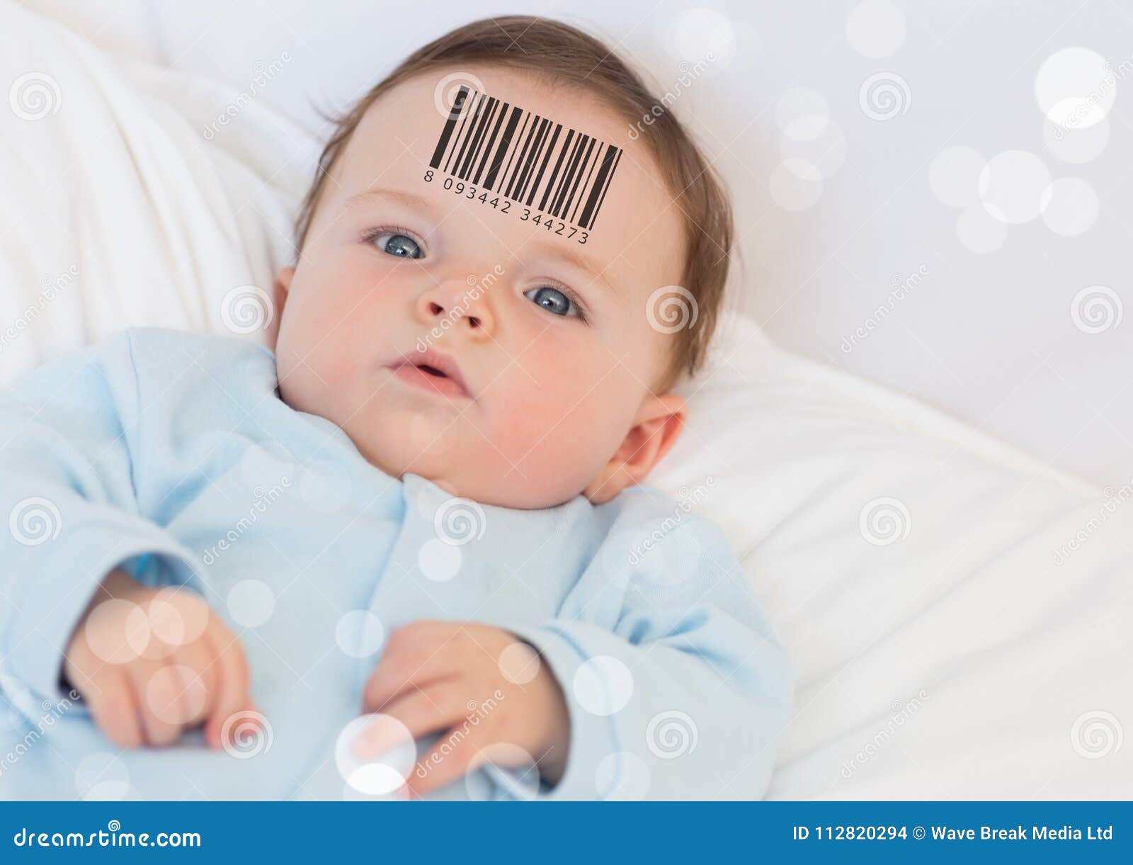 Clone baby with barcode stock photo. Image of house - 112820294