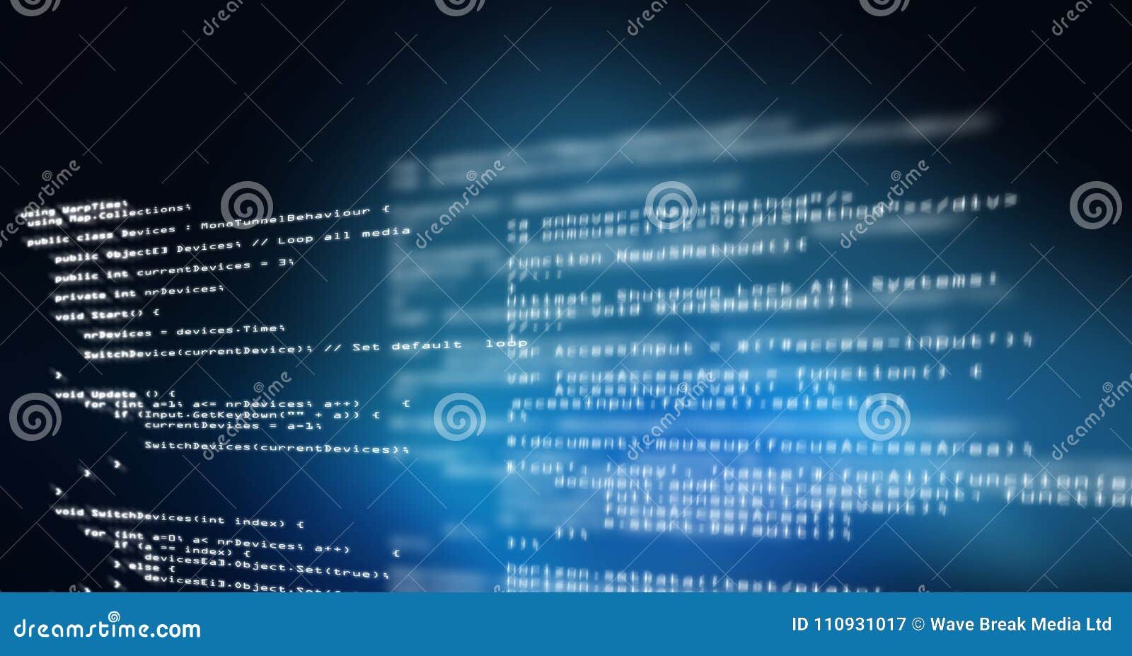 Coding text floating stock illustration. Illustration of code - 110931017