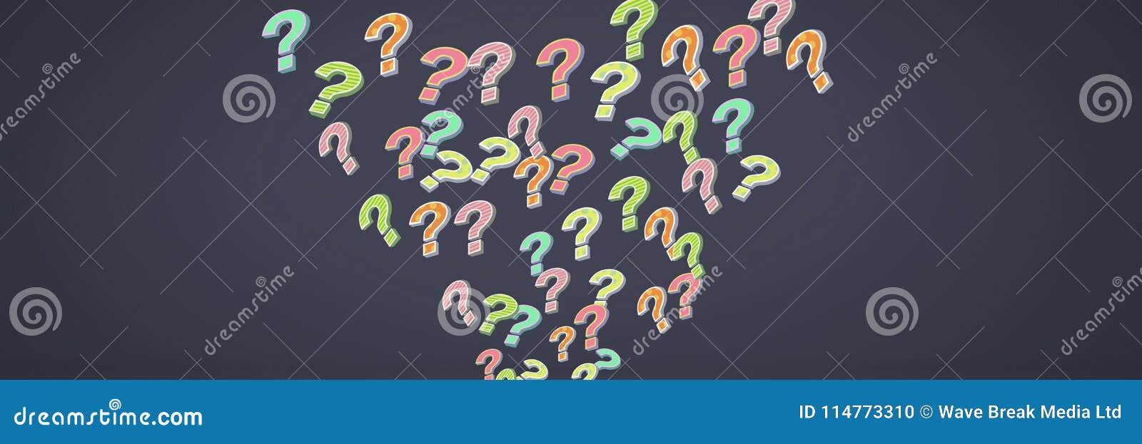Colorful Funky Question Marks Stock Illustration - Illustration of ...
