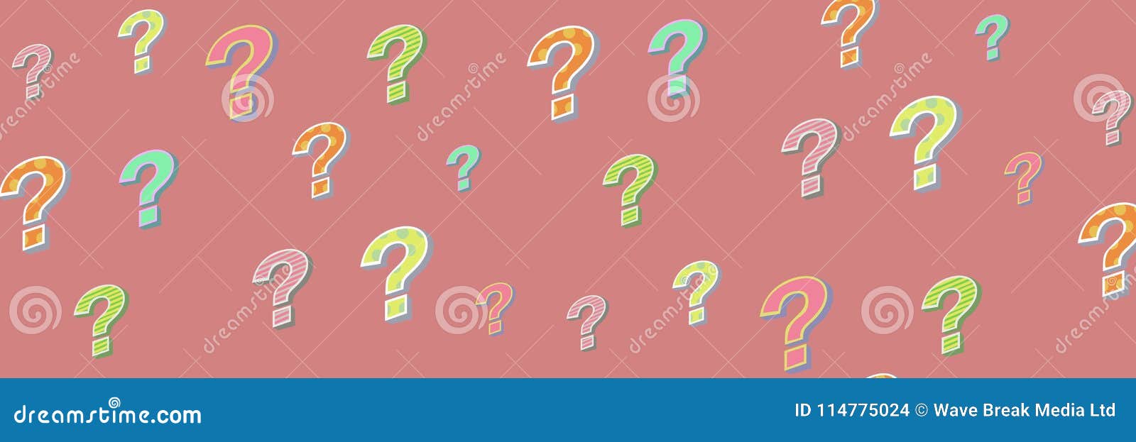 Colorful Funky Question Marks Stock Illustration - Illustration of grey ...