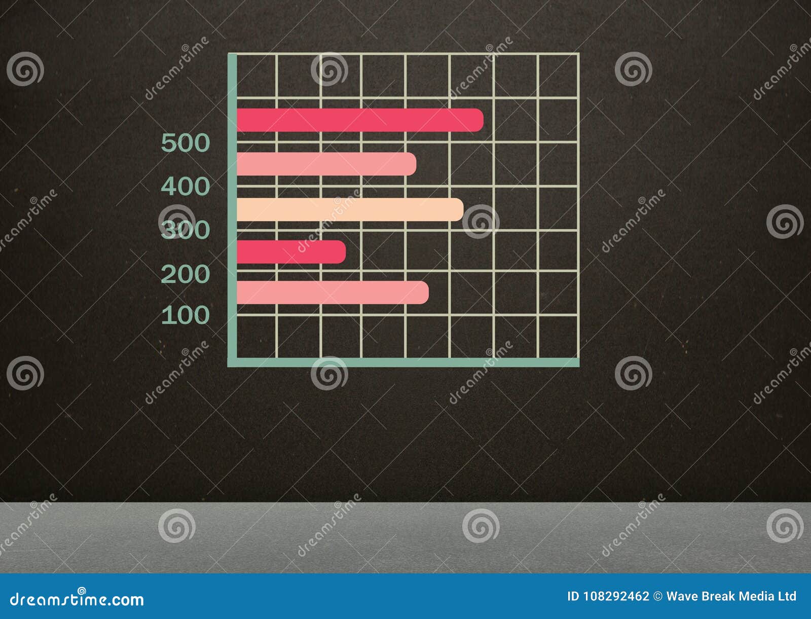 Colorful Grid Chart Statistics Stock Illustration - Illustration of ...