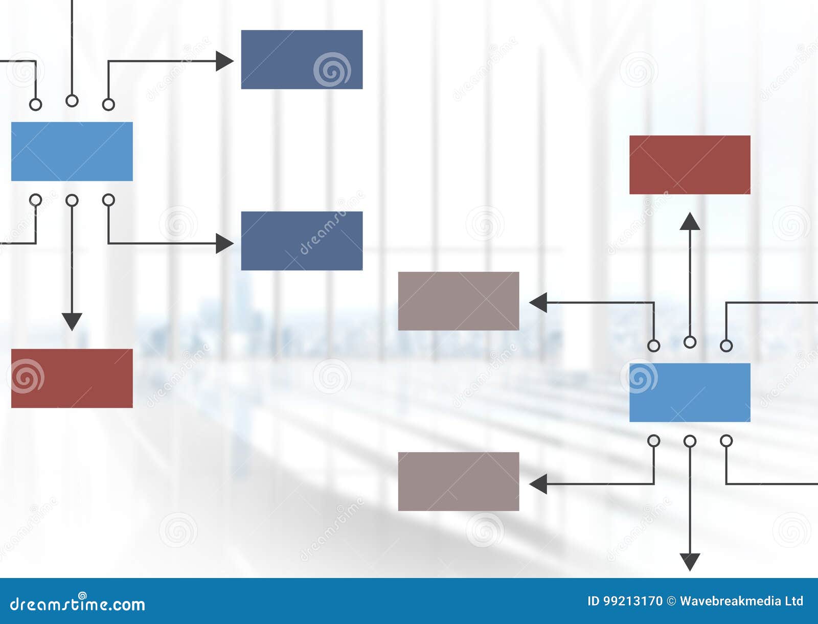 Colorful Mind Map Over Bright Background Stock Illustration ...