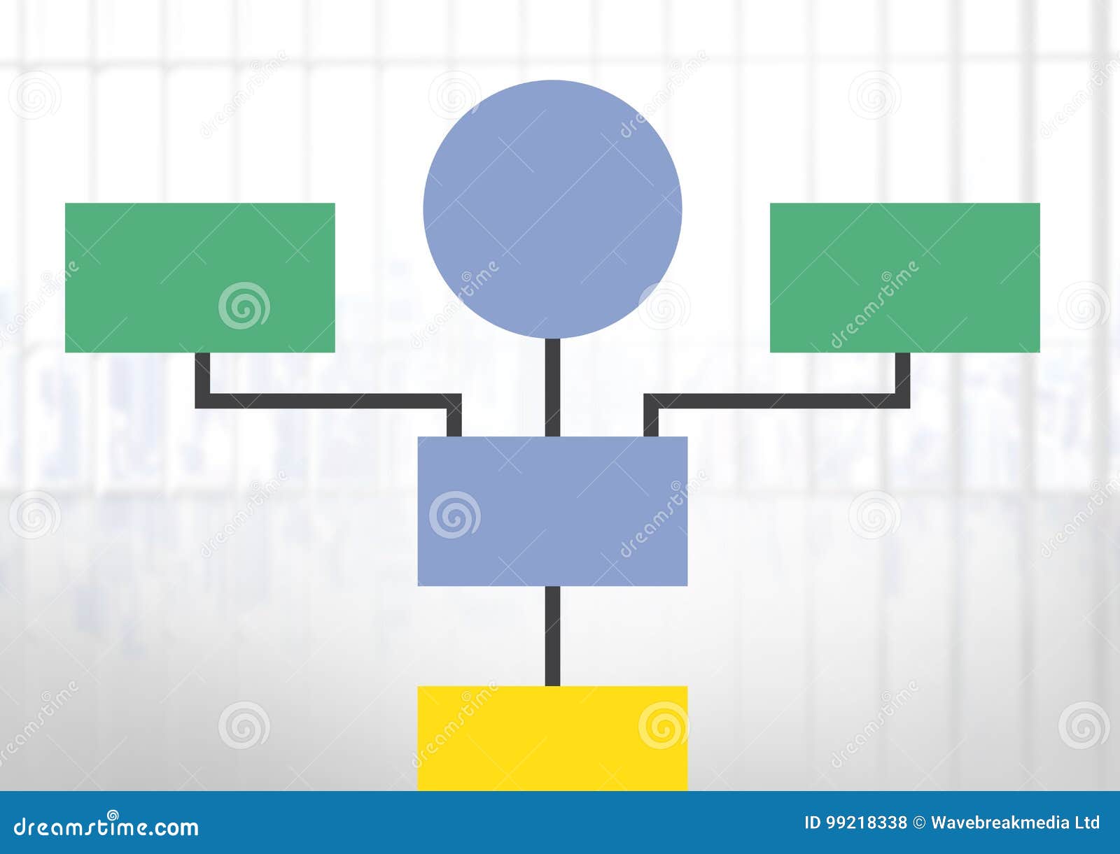 Colorful Mind Map Over Bright Background Stock Illustration ...