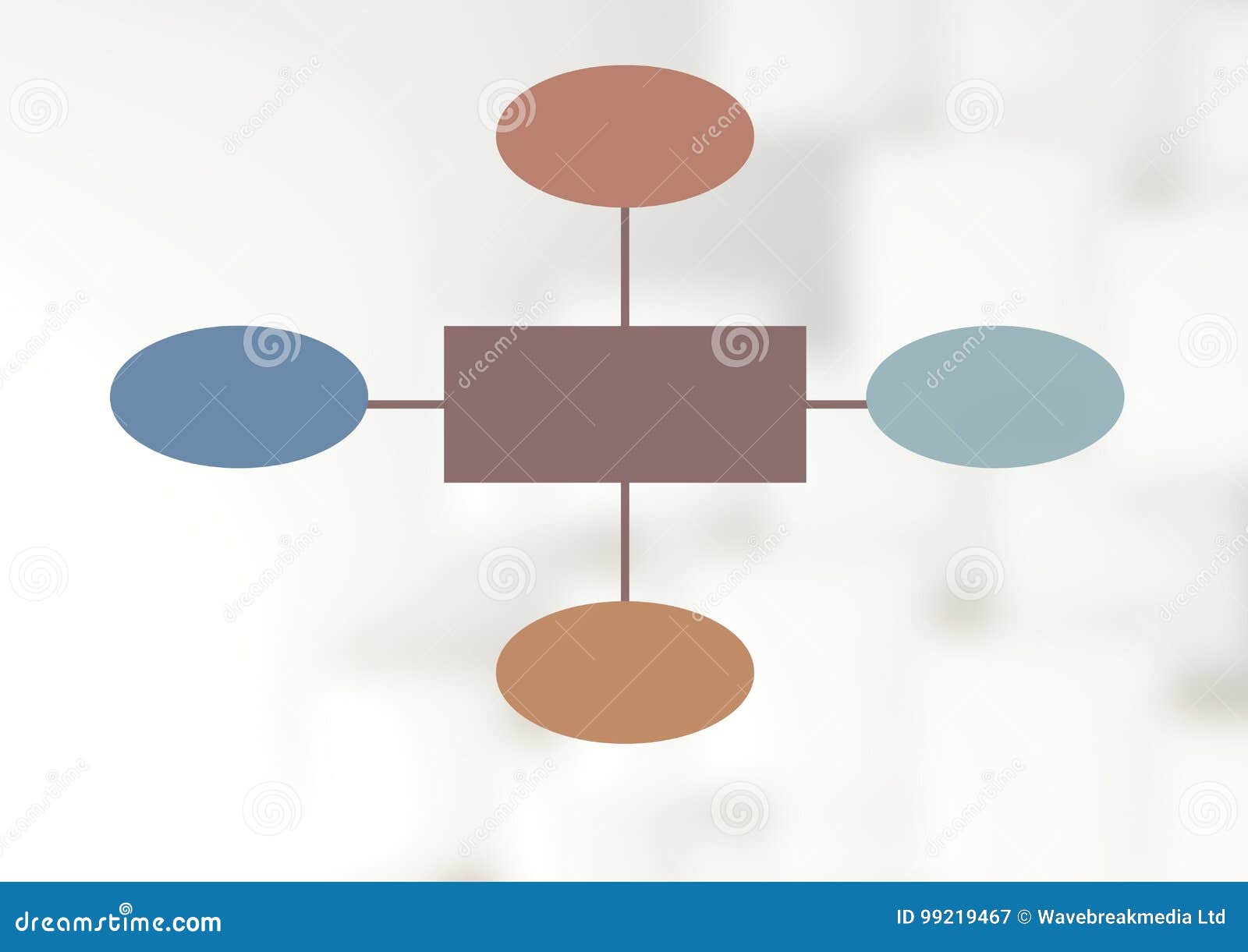 Colorful Mind Map Over Bright Background Stock Illustration ...