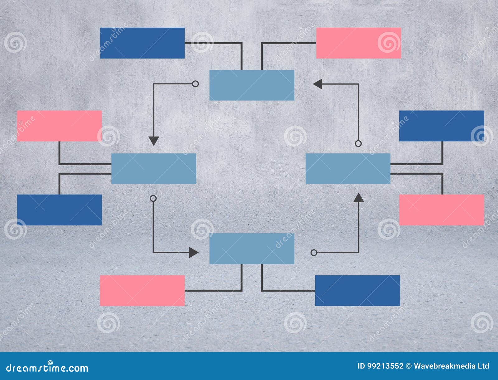 Colorful Mind Map Over Grey Background Stock Illustration ...