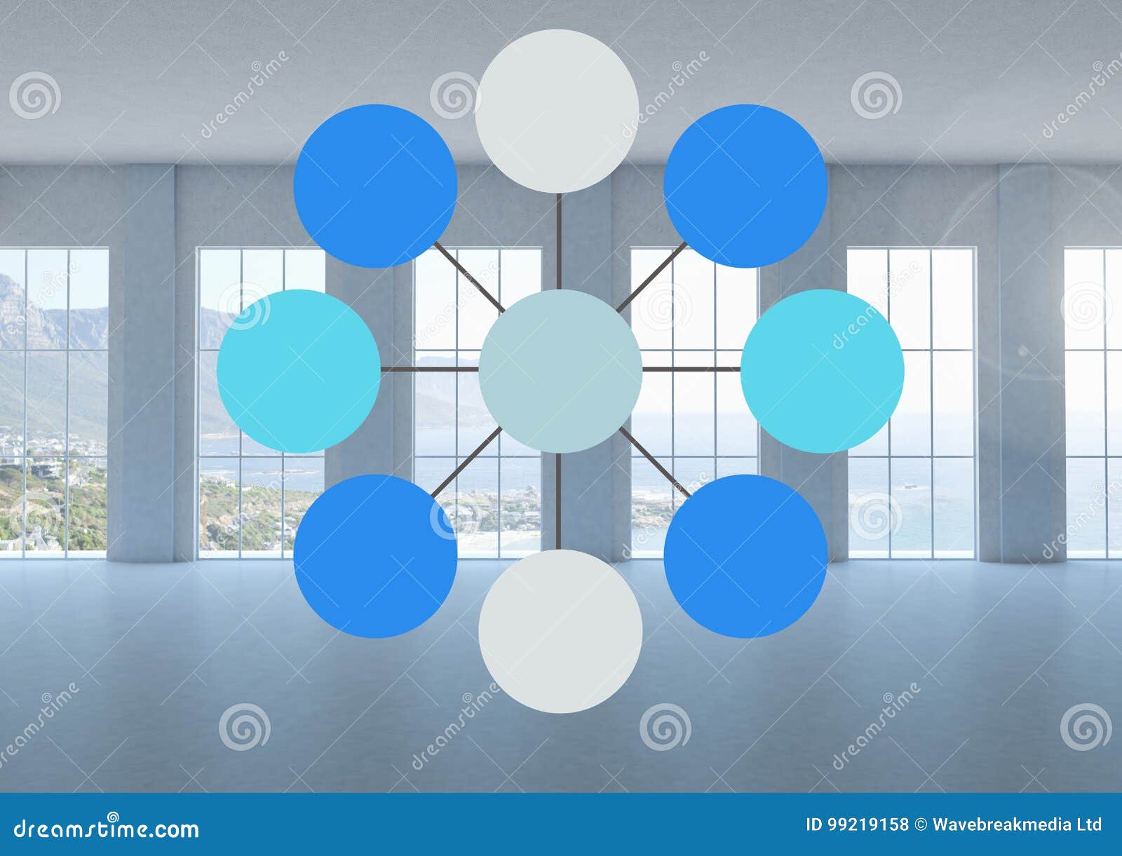 Colorful Mind Map Over Windows Background Stock Photo - Image of multi ...