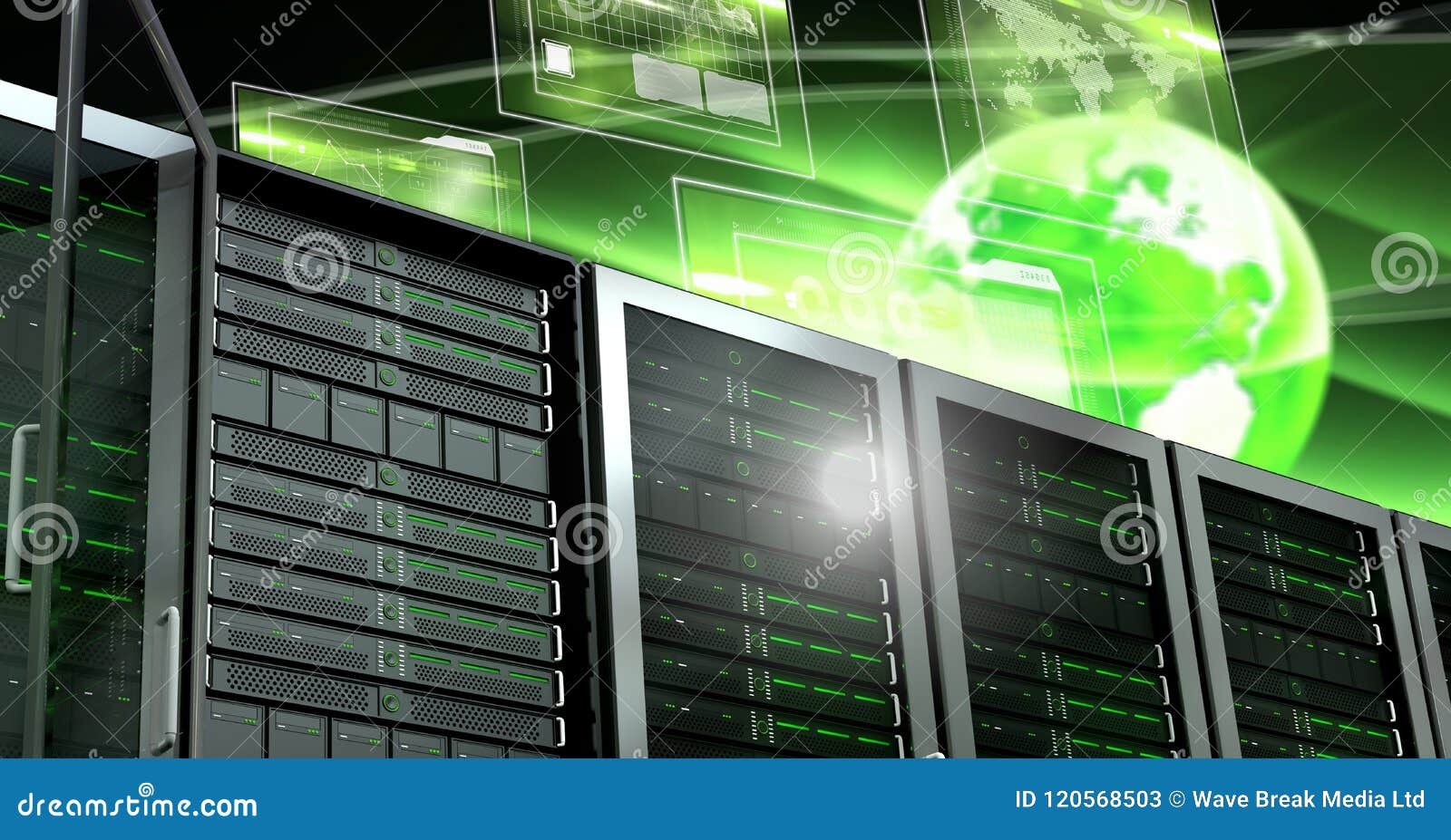 Computer Servers and Technology Information Interface Stock ...