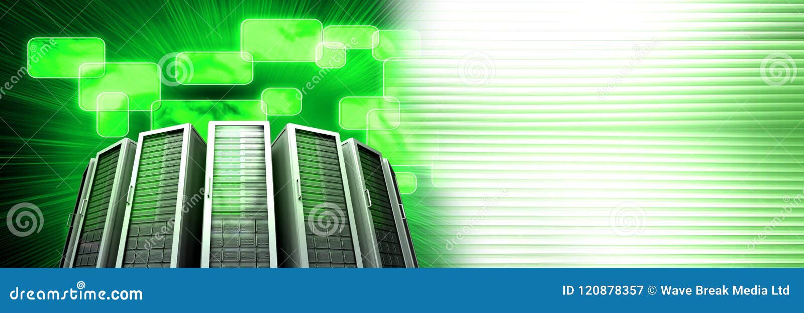 Computer Servers and Technology Information Interface Transition Stock ...