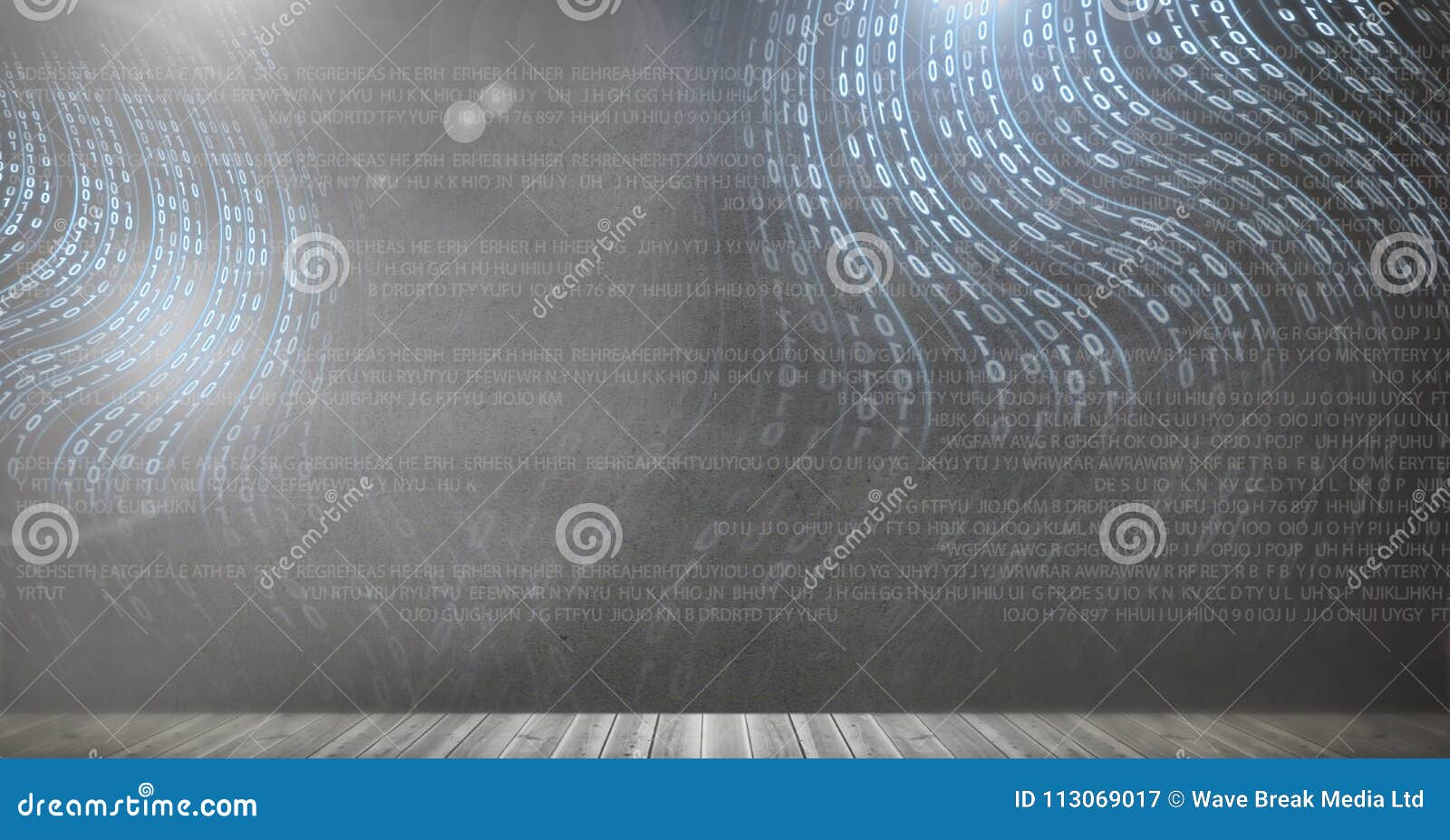 Digital Technology Glowing Interface Swirls Stock Illustration ...