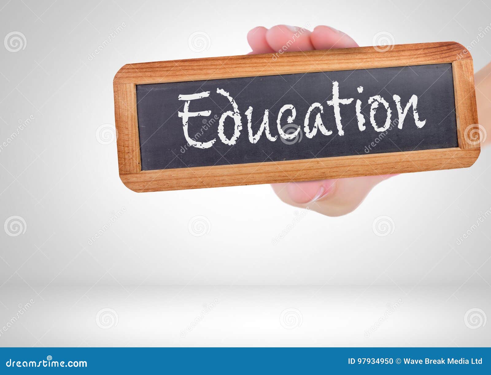 Education Text on Blackboard Stock Illustration - Illustration of ...
