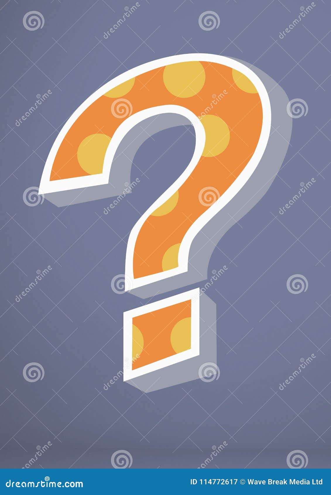 Funky cool question mark stock illustration. Illustration of color ...