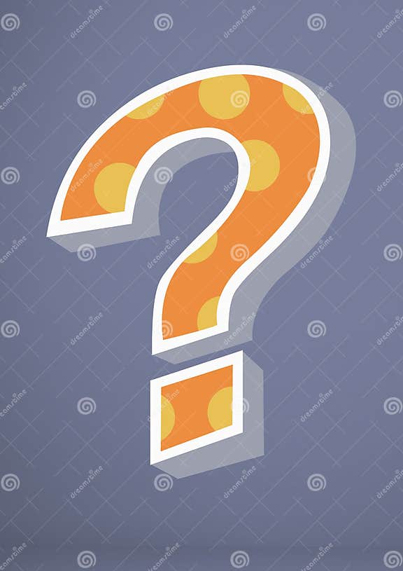 Funky cool question mark stock illustration. Illustration of color ...