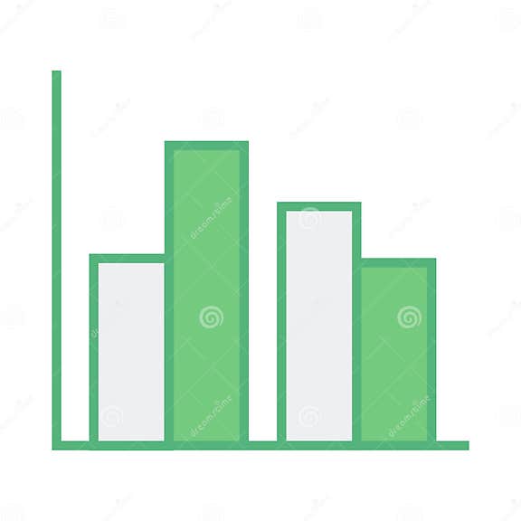 Digital Composite of Green Bar Graph Stock Illustration - Illustration ...