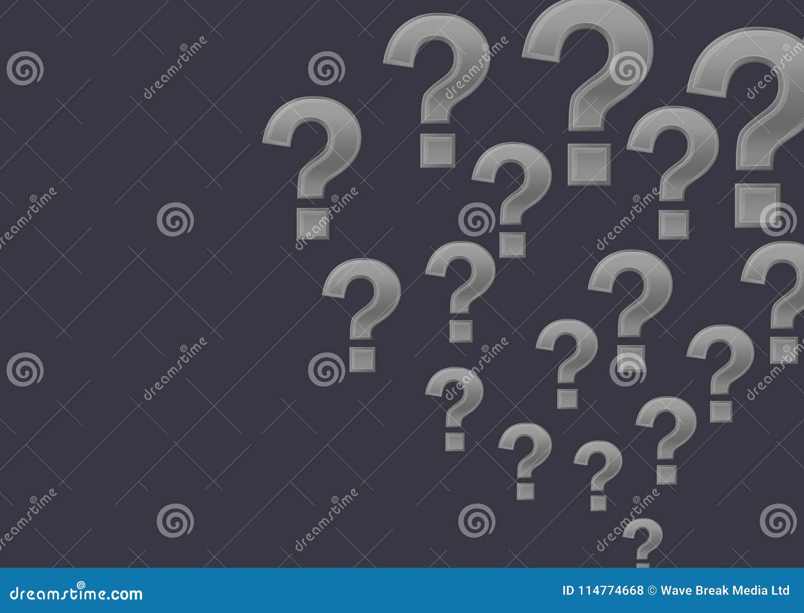 Grey Question Mark Royalty-Free Stock Image | CartoonDealer.com #114772312