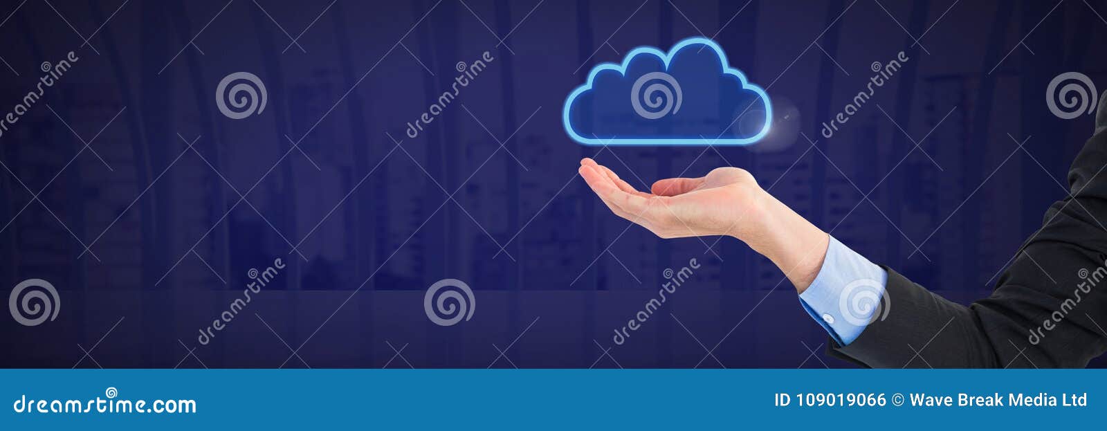 Hand with cloud icon stock photo. Image of architecture - 109019066