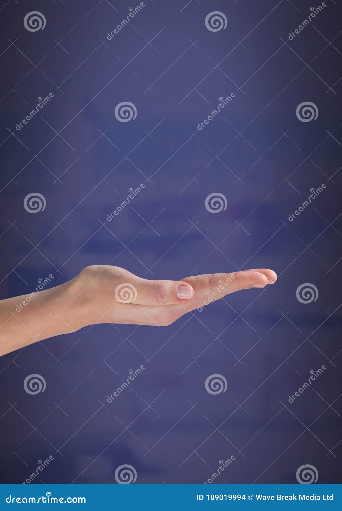 Hand Open with Blue Background Stock Photo - Image of backgrounds ...