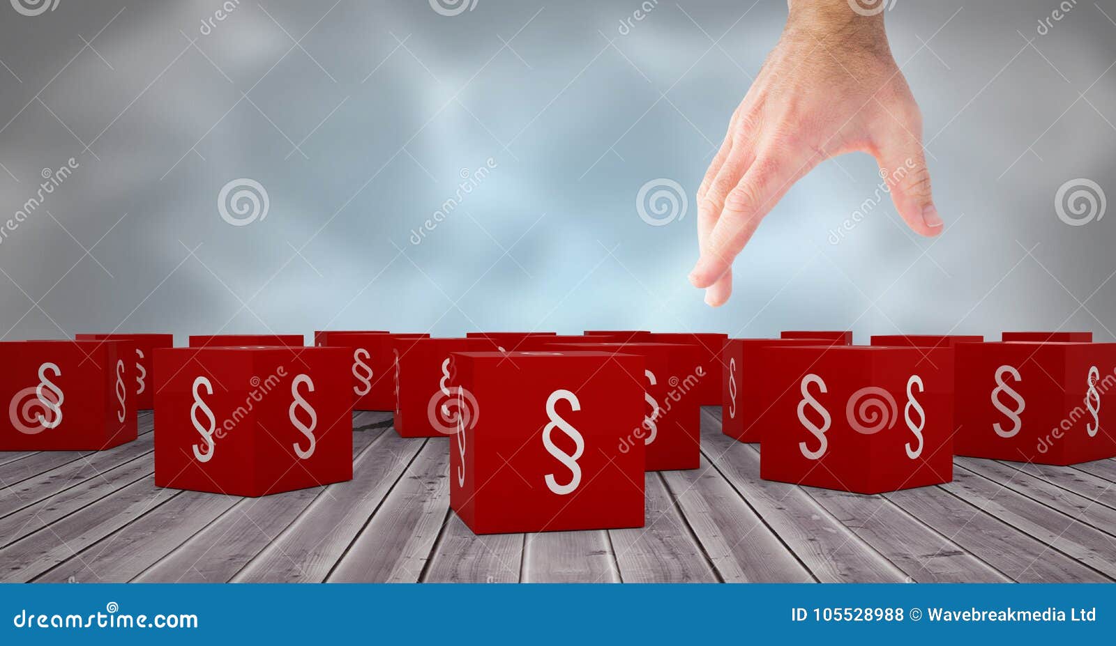 Hand Open with Section Symbol Icons Stock Illustration - Illustration ...