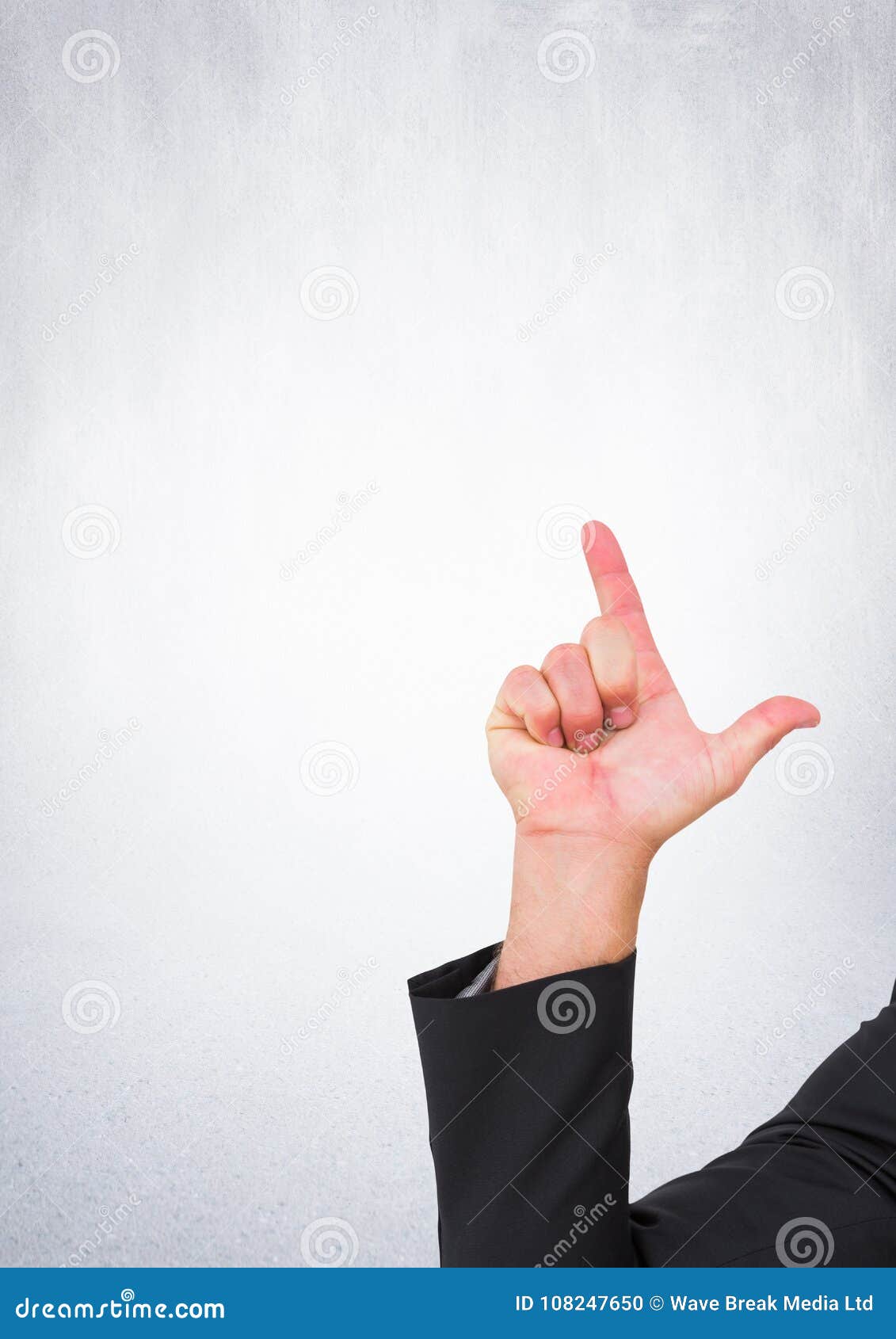 Hand Pointing with Bright Background Stock Photo - Image of extending ...