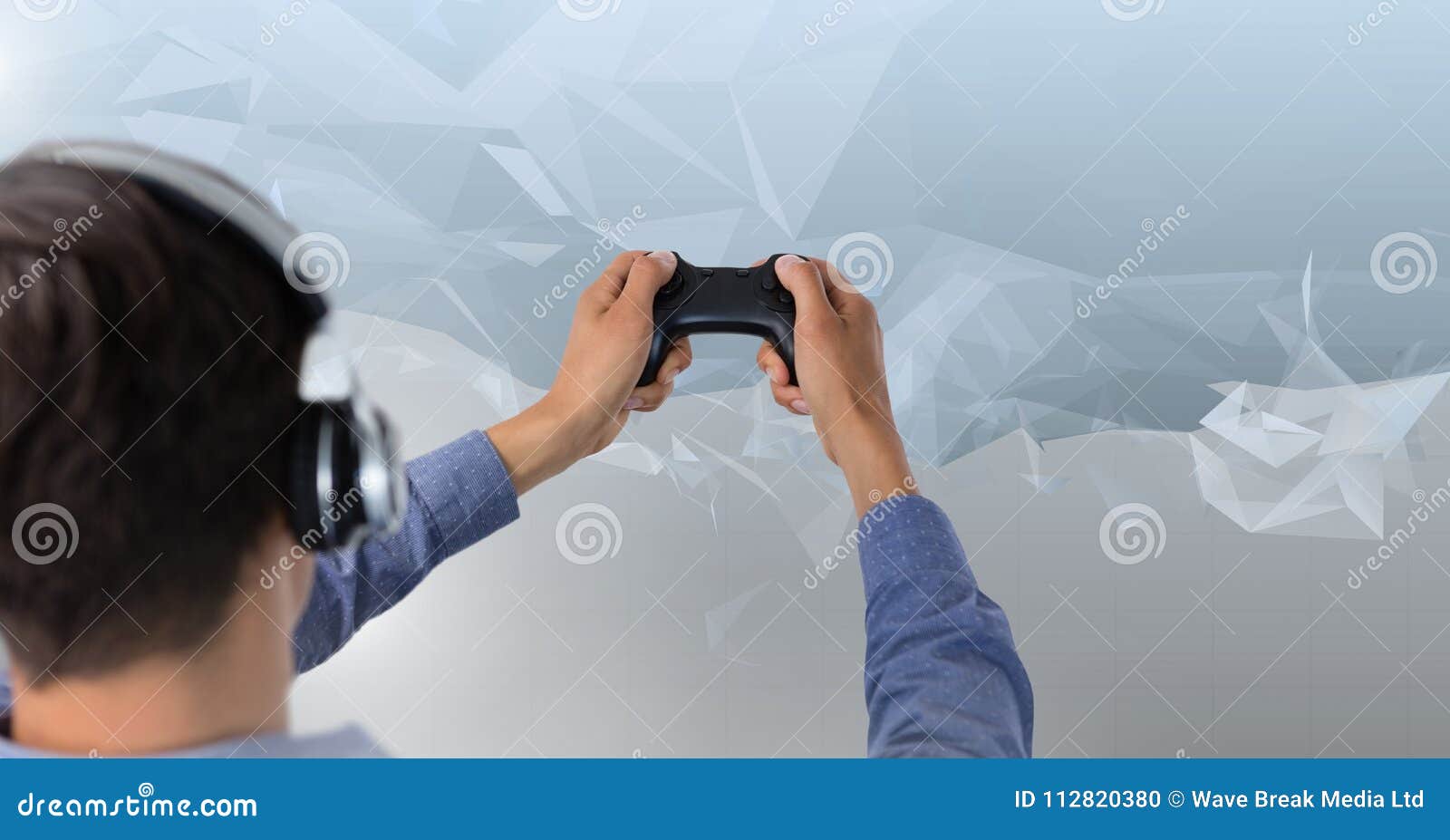 Hands Holding Gaming Controller Stock Photo - Image of angular, beige ...