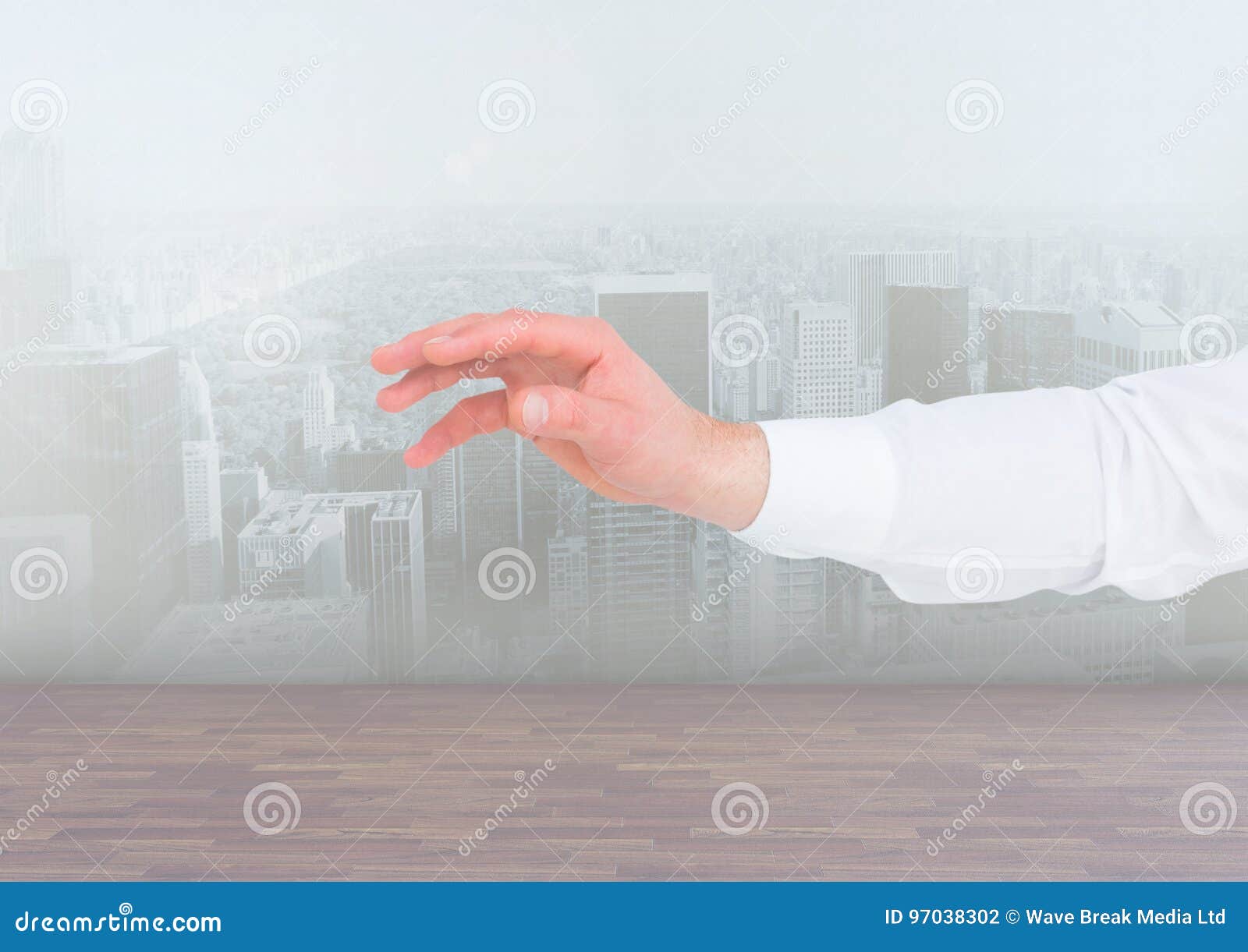 Hands reaching over city stock photo. Image of hand, flare - 97038302