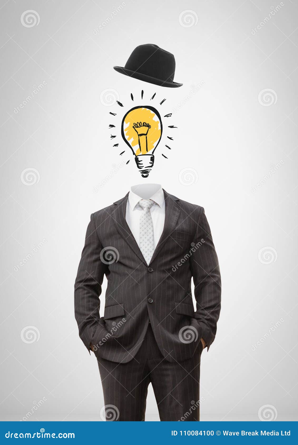 Headless Man With Floating Head Royalty-Free Stock Photo ...
