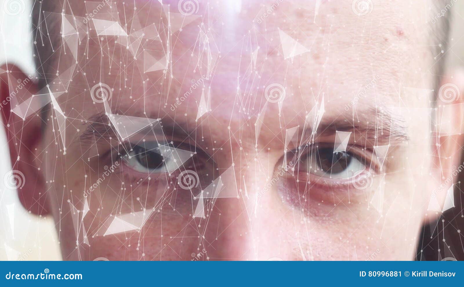 Digital Composite of Human Face with Stock Video - Video of generated ...