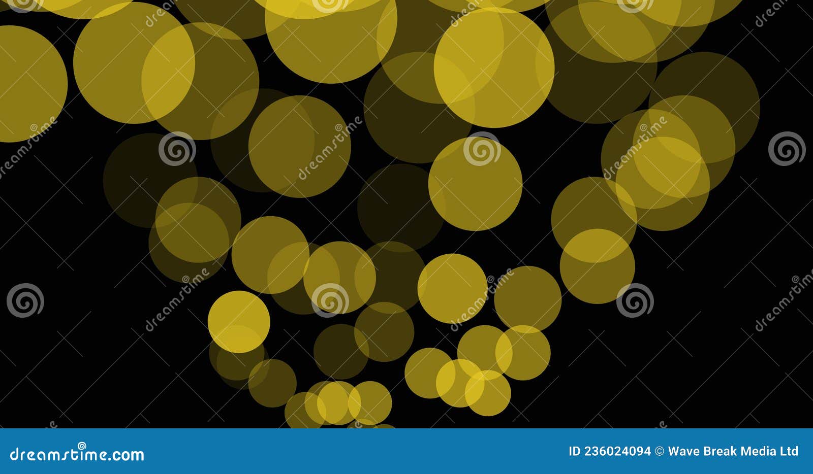 Digital Composite Image of Golden Spotted Lens Flare Pattern on Black ...