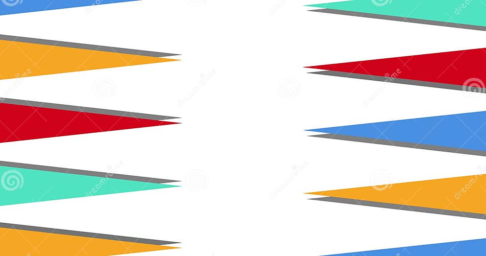 Digital Composite Image of Multi Colored Triangle Shapes Pattern on ...