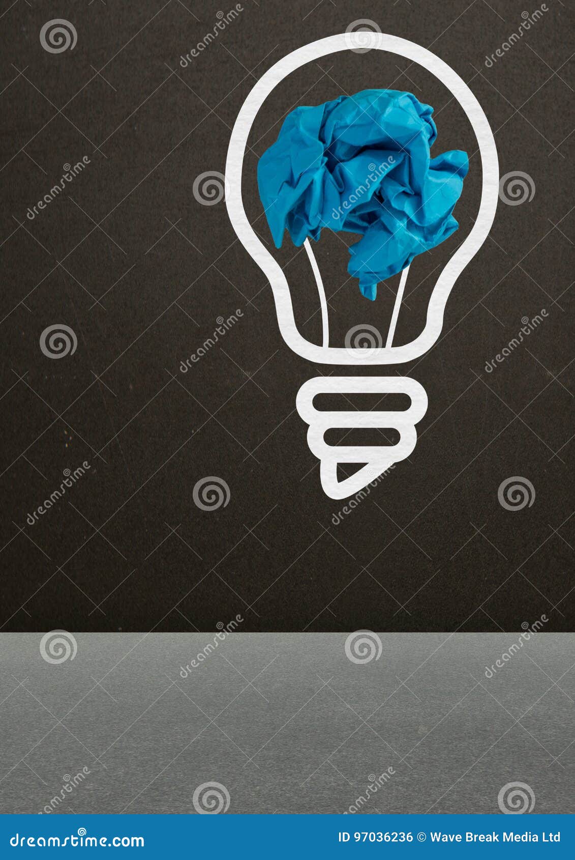 Light Bulb with Crumpled Paper Ball in Front of Blackboard Stock ... Light Bulb with Crumpled Paper Ball in Front of Blackboard Stock ...
