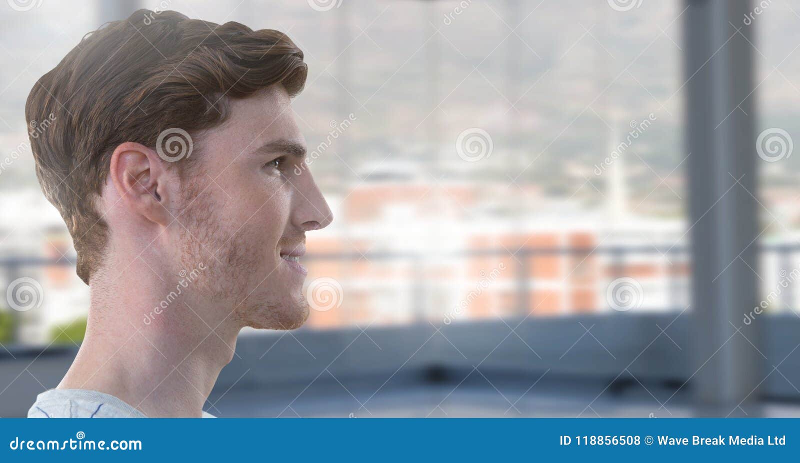 Man Smiling Looking Sideways in Office Stock Photo - Image of built ... Man Smiling Looking Sideways in Office Stock Photo - Image of built ...