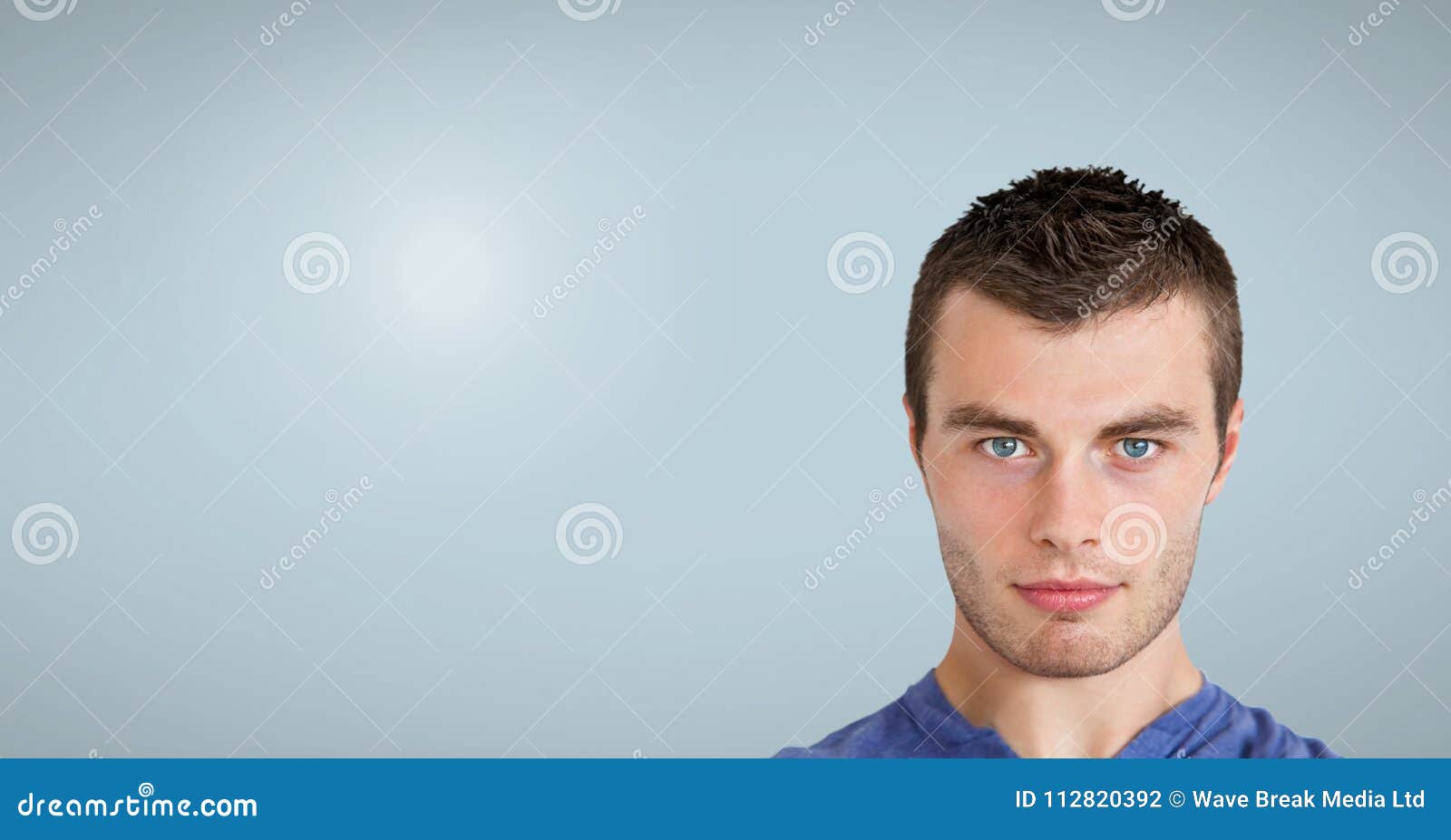 Mans head with empty space stock photo. Image of blank - 112820392