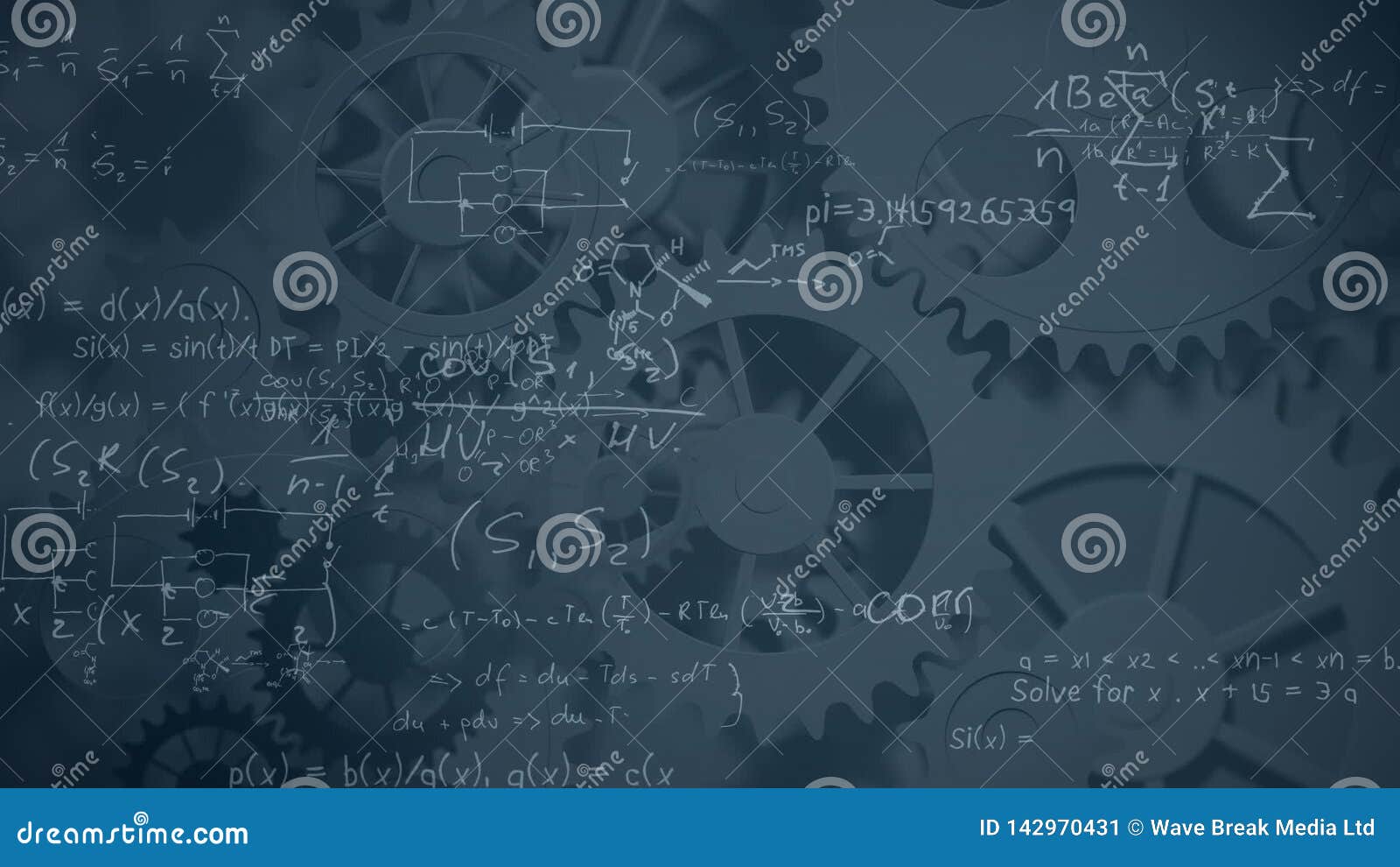 Mathematical Formulas with Gears Stock Video - Video of digital, maths ...