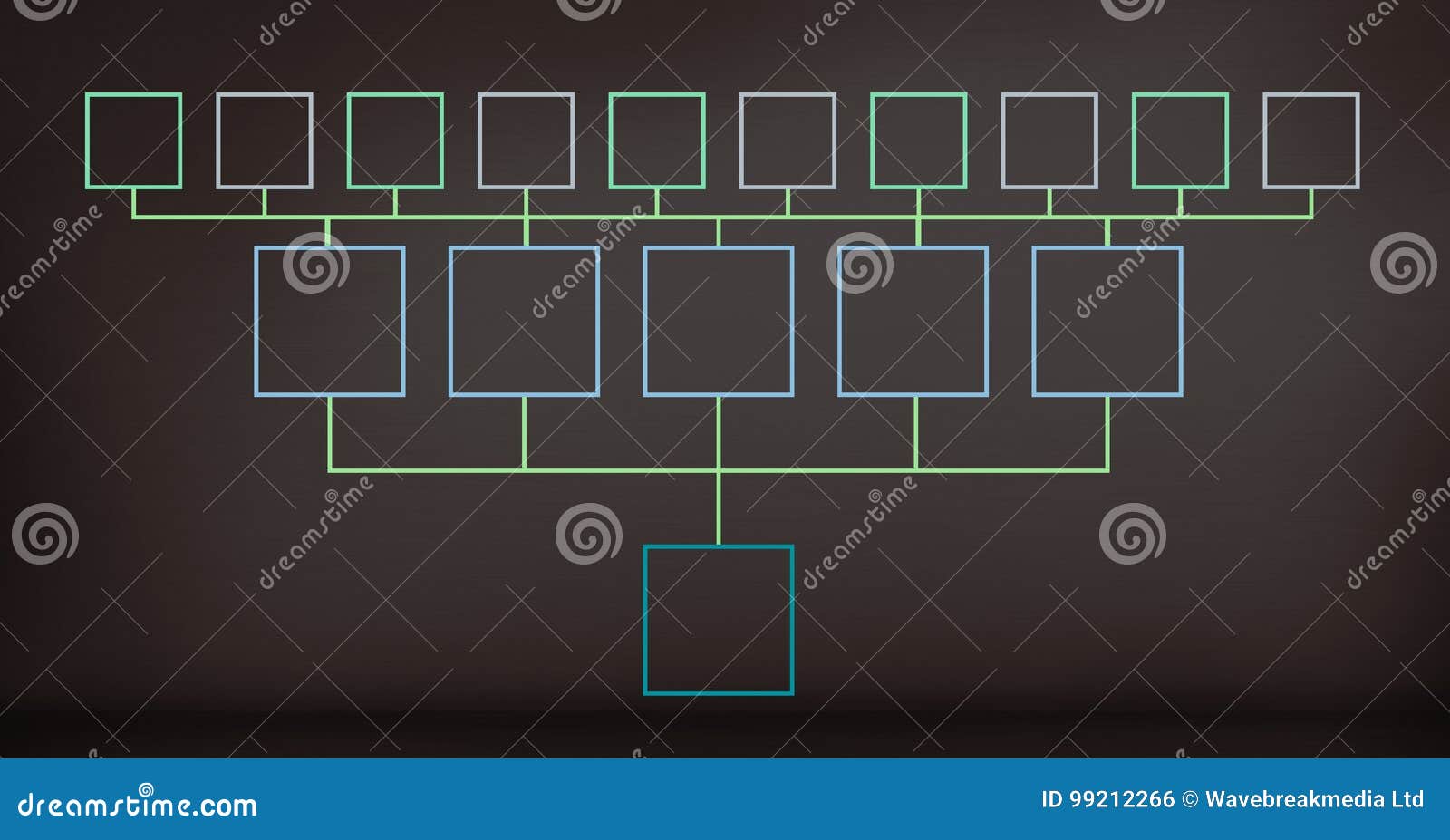 Mind Map Over Dark Background Stock Illustration - Illustration of idea ...