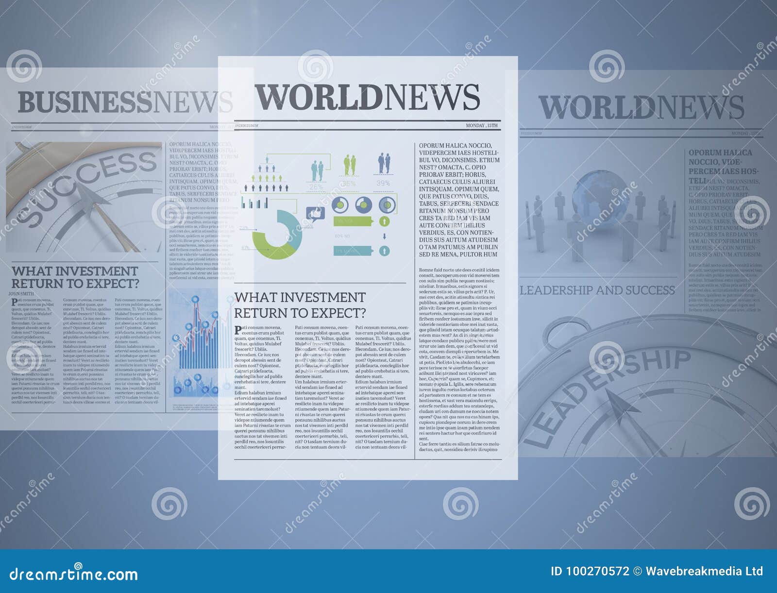 Newspaper transition stock illustration. Illustration of blank - 100270572